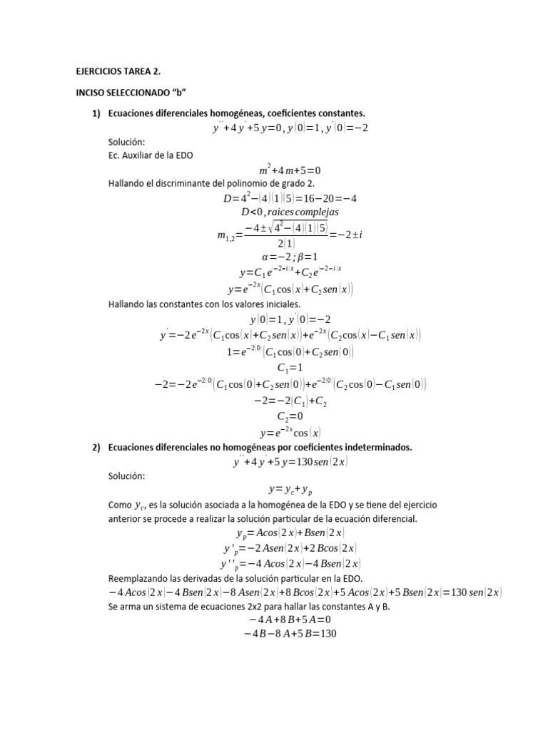 Avance Tarea 2 Katherine Barrios Cabarcas | PDF | Cálculo | Matemáticas Aplicadas
