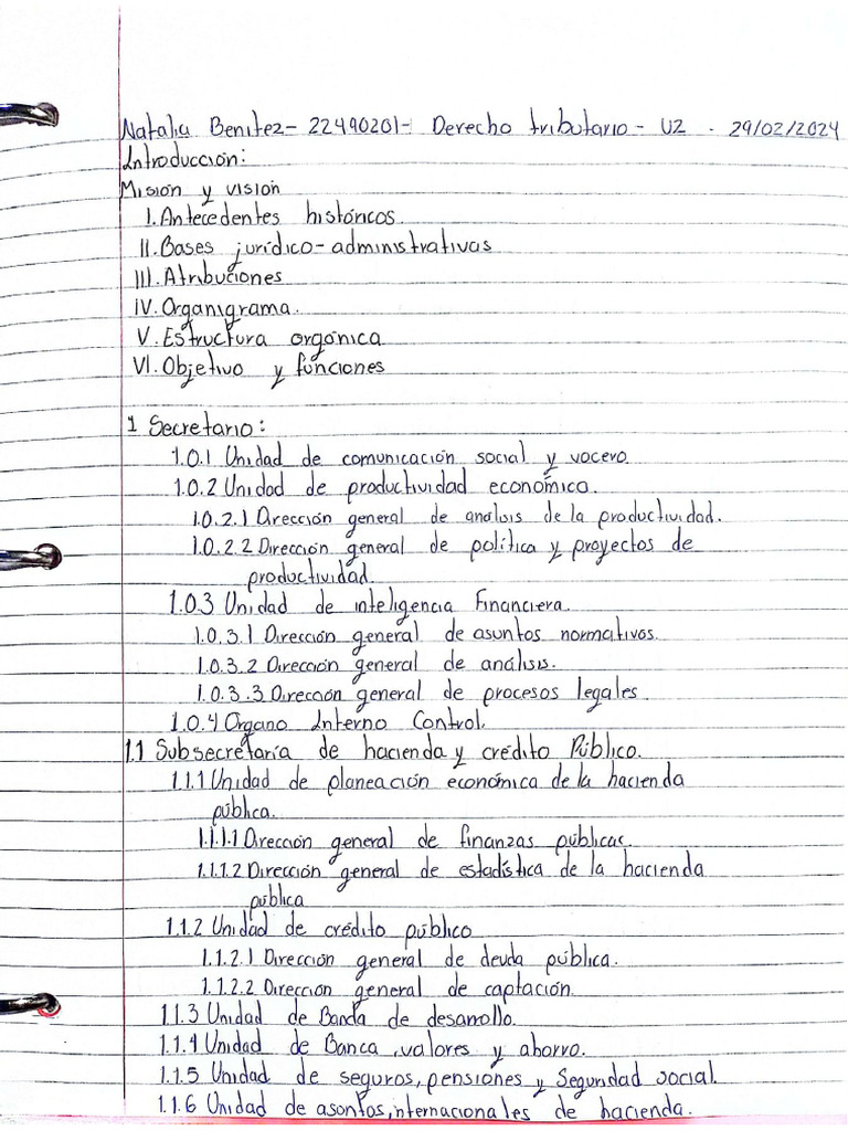 Estructura de SHCP2 | PDF