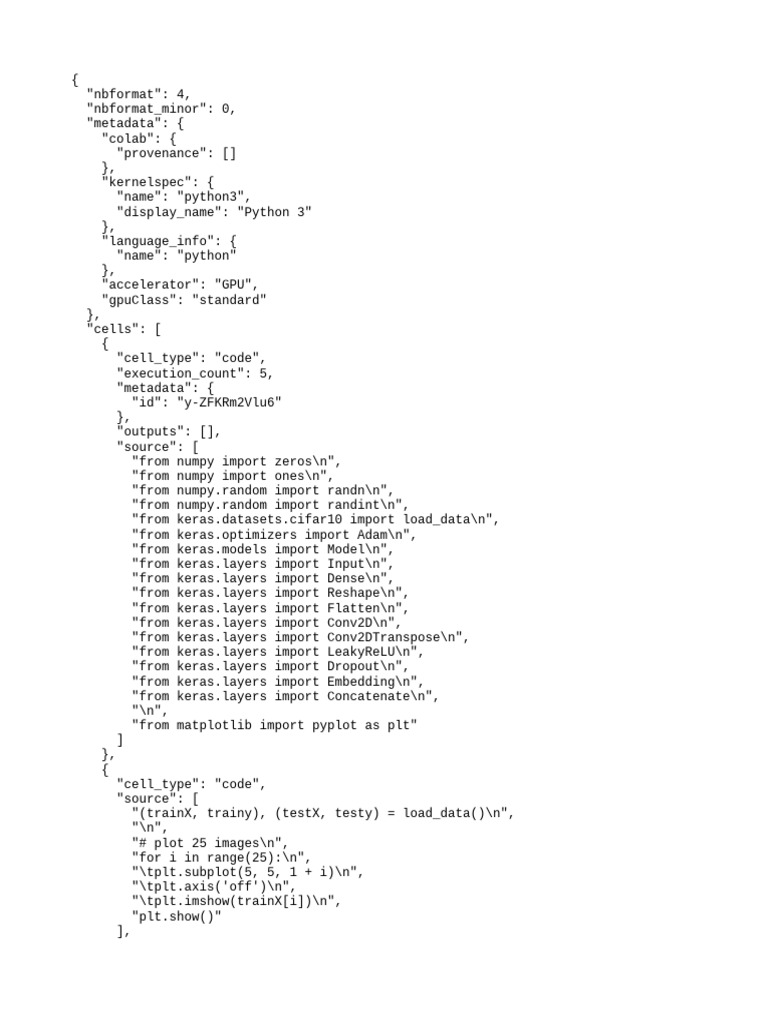 cGANs Ipynb | PDF | Computing | Software