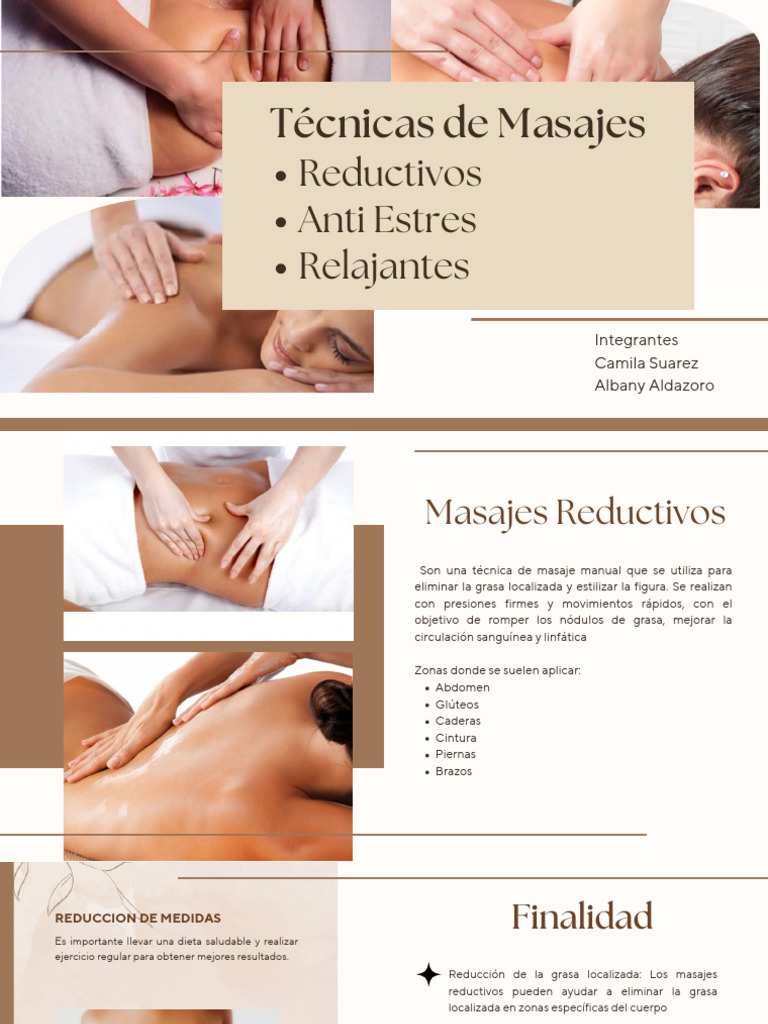 Tecnicas de Masajes Corporales | PDF | Masaje | Medicina CLINICA