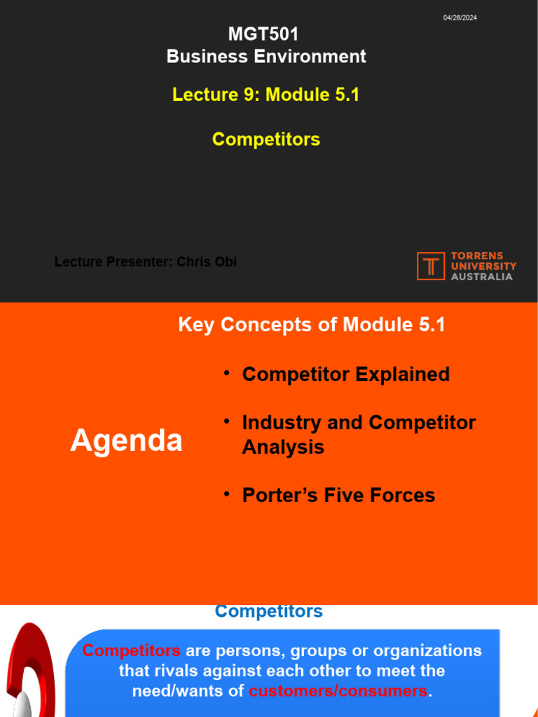 501 LECTURE - 9 - Module - 5.1 | PDF | Strategic Management | Marketing