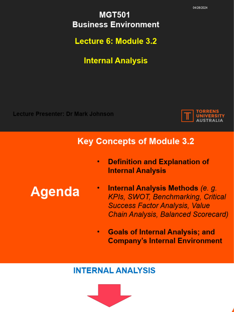 Lecture 6 Module 3.2 | PDF | Swot Analysis | Performance Indicator