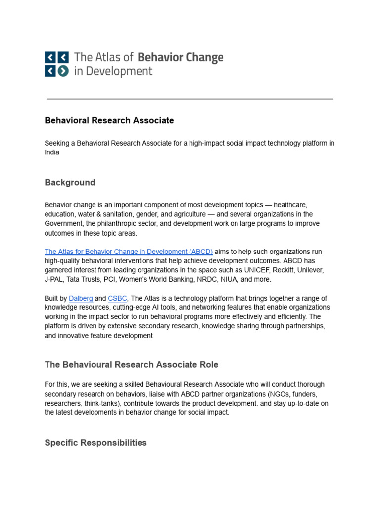 Behavioral Research Associate JD 1711648737 | PDF | Artificial ...