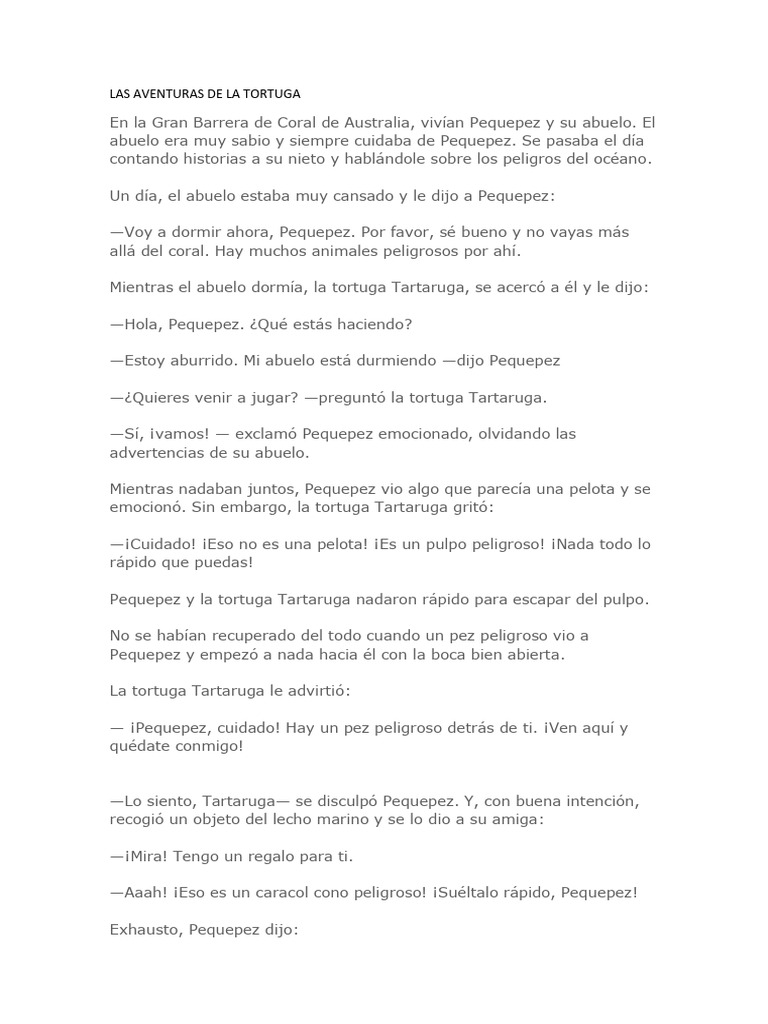 Las Aventuras de La Tortuga | PDF | Arte