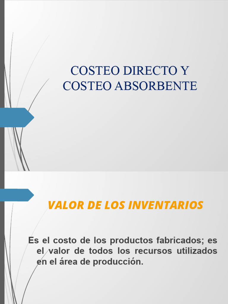 Costeo Directo y Costeo Absorbente | PDF
