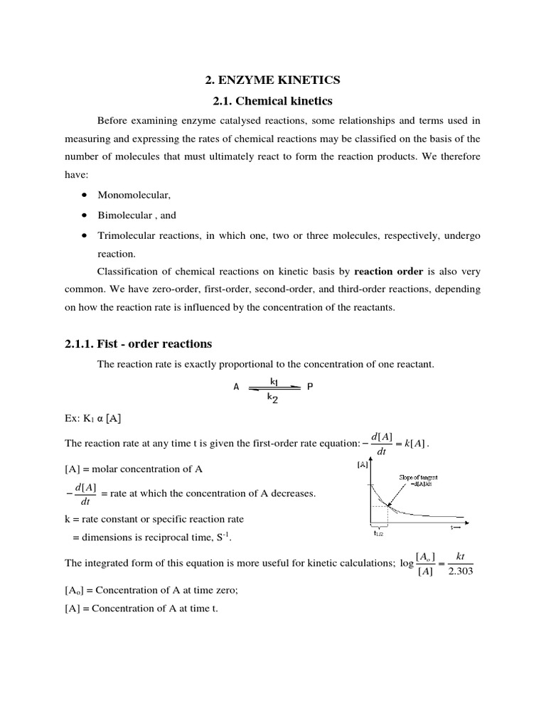 Rate Constant Units by Reaction Order | PDF | Enzyme Inhibitor | Enzyme