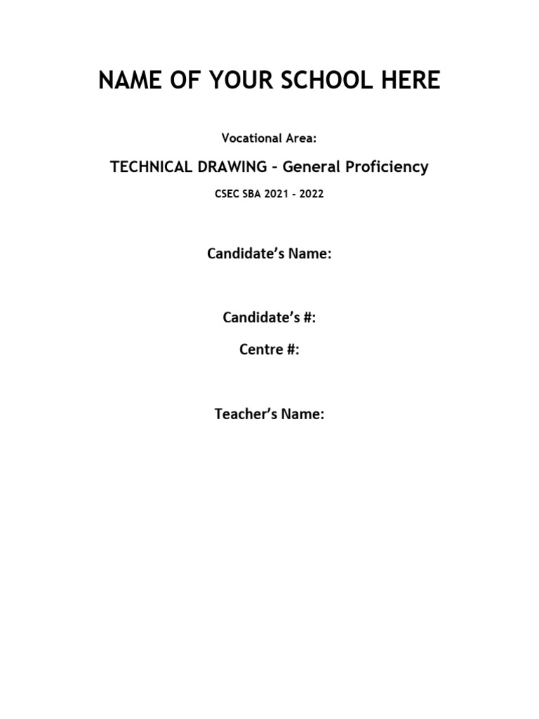 TD Sba Portfolio Outline SAMPLE DO NOT | PDF | Standardization ...