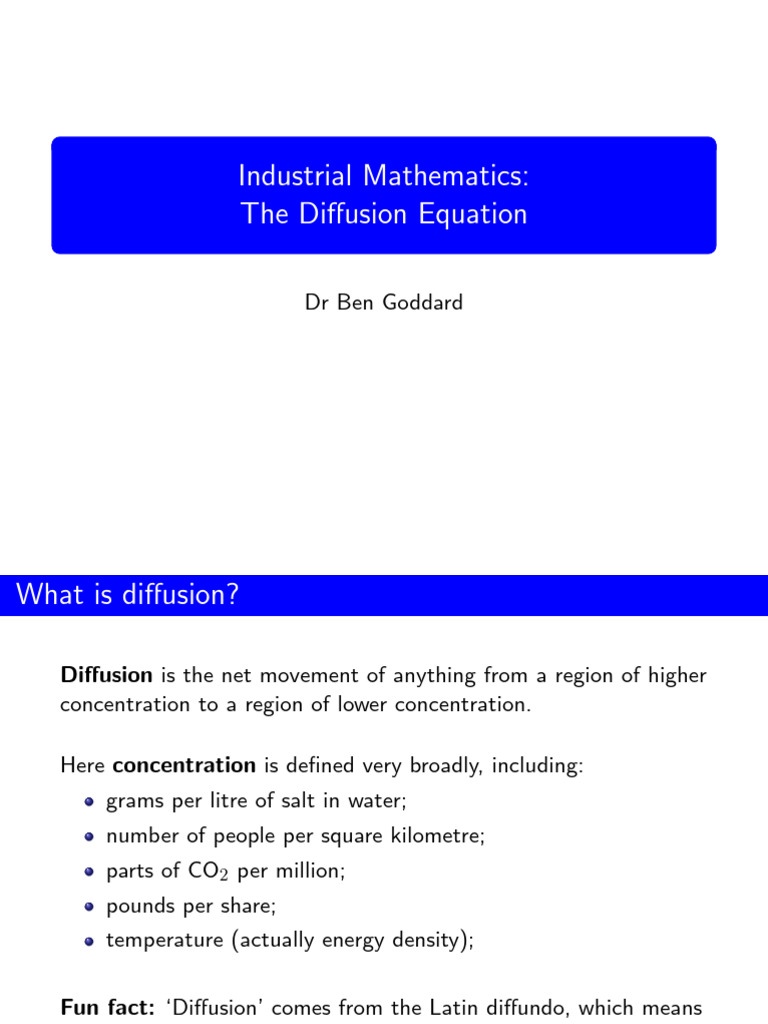 Diffusion | PDF | Diffusion | Temperature