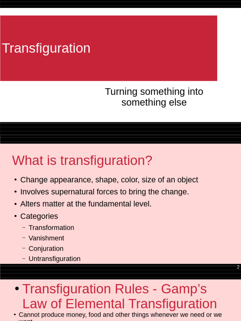 Transfiguration | PDF
