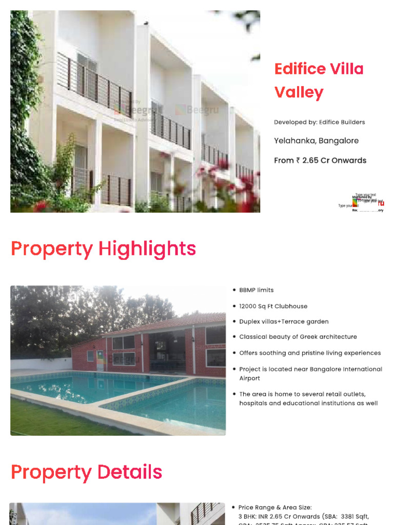 Edifice Villa | PDF