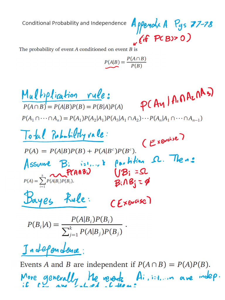 Conditional Probability and Independence | PDF