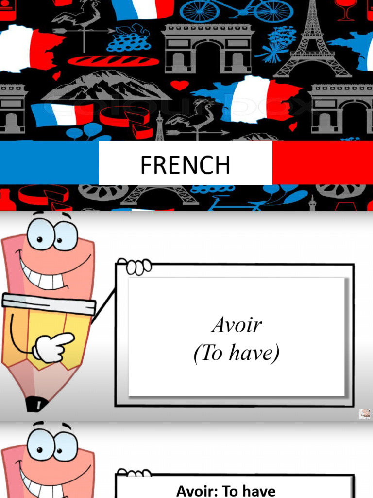 French Verb "Avoir" Conjugation Guide | PDF