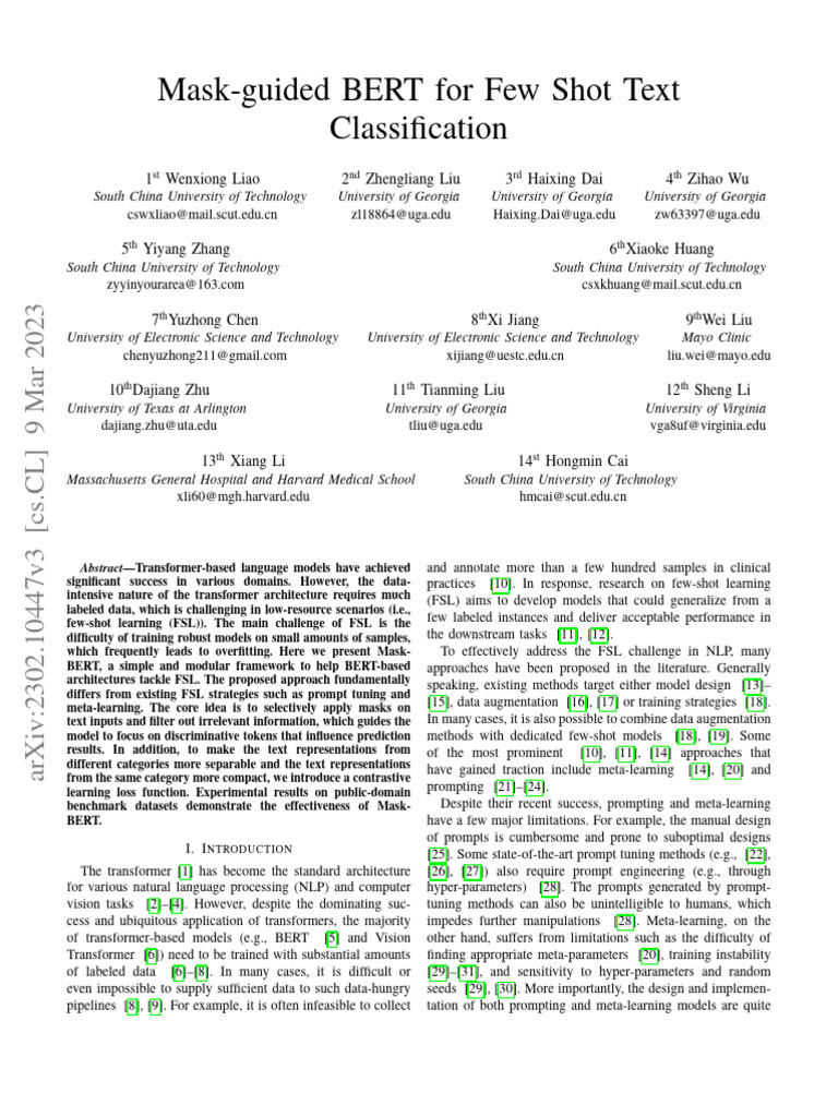 Mask BERT | PDF | Cognition | Applied Mathematics