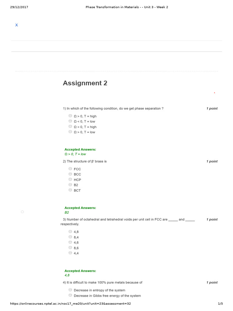 Week2-Assignment-solution | PDF | Condensed Matter Physics | Physical ... Week2-Assignment-solution | PDF | Condensed Matter Physics | Physical ...