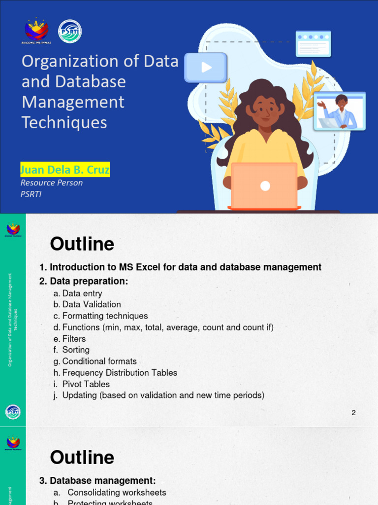Module 2 - Organization of Data, Database Management Techniques Using ... Module 2 - Organization of Data, Database Management Techniques Using ...