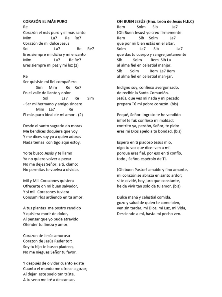 Corazón El Más Puro y | PDF | Amor