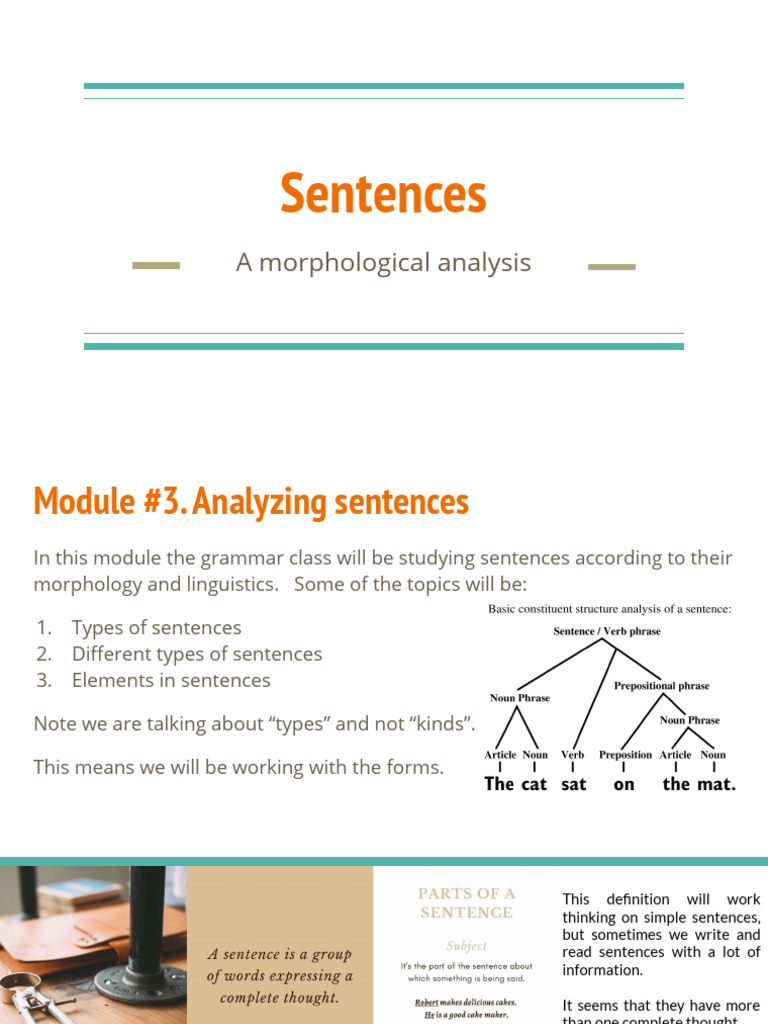 Morphological Analysis of Sentences | PDF | Career & Growth | Language ...