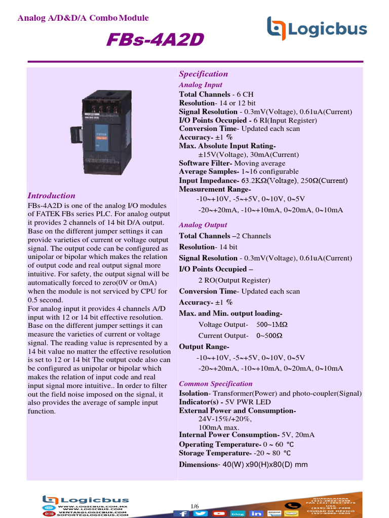 FBs 4A2D | PDF | Analog To Digital Converter | Digital To Analog Converter