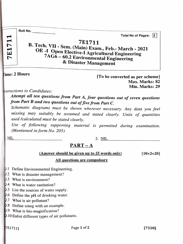 EEDM PREVIOUS YEAR Q | PDF | Water | Pollution
