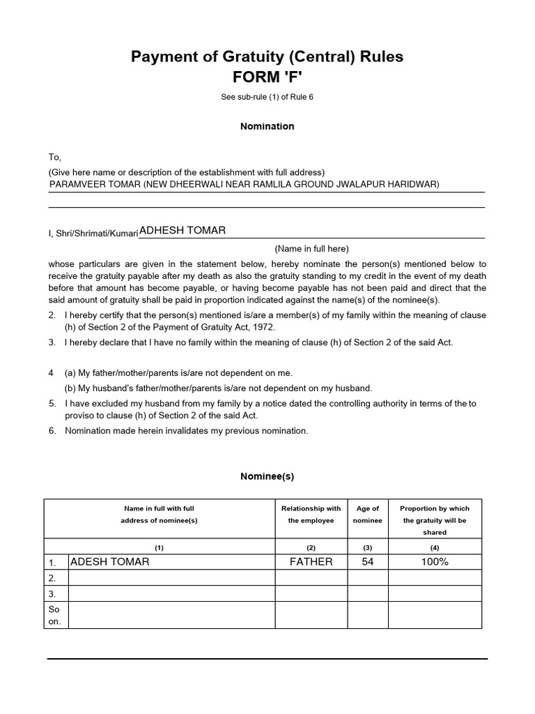 Gratuity Form | PDF | Justice | Crime & Violence