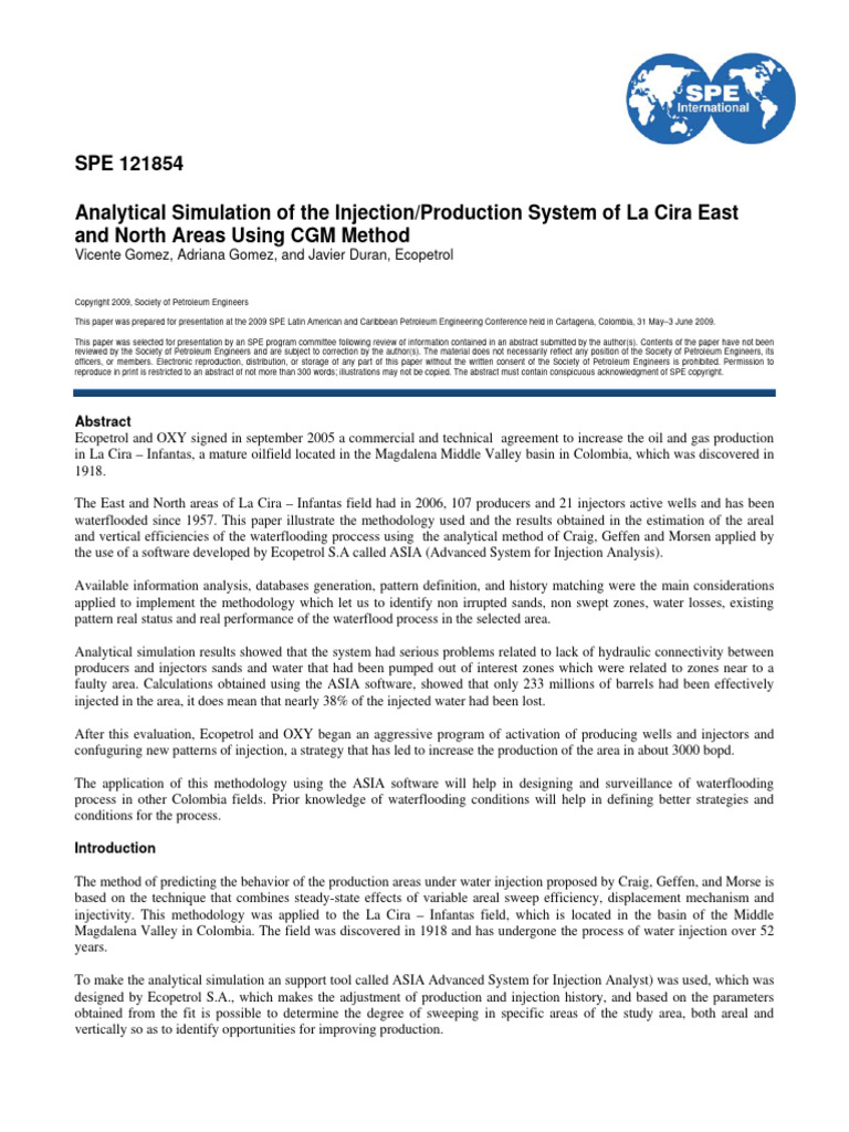 Paper Analitical Simulation CGM | PDF | Fuel Injection | Petroleum ...