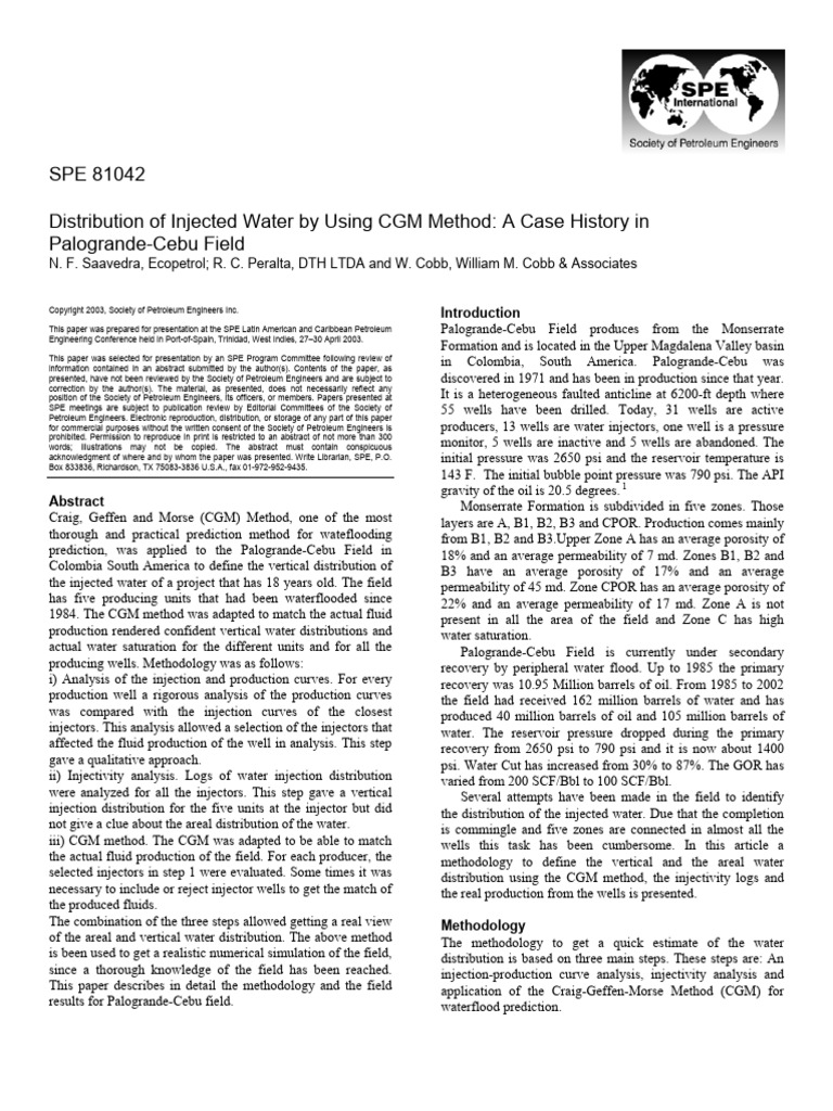 Paper CGM Method | PDF | Petroleum Reservoir | Barrel (Unit)