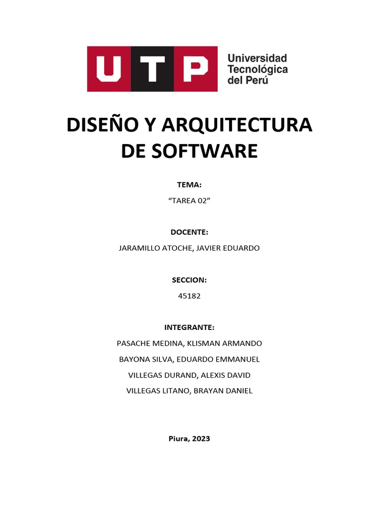 S02.-Diseño y Arquitectura de Software | PDF | Software | Diseño