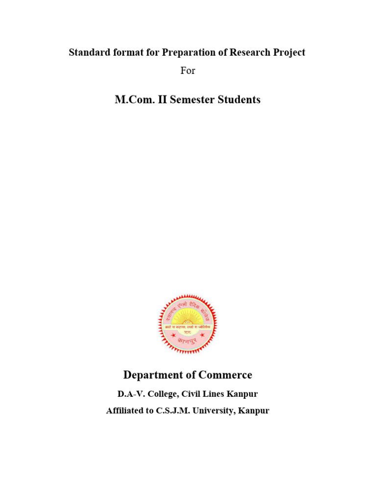 M.Com Research Project Guide | PDF | Sintering | Composite Material
