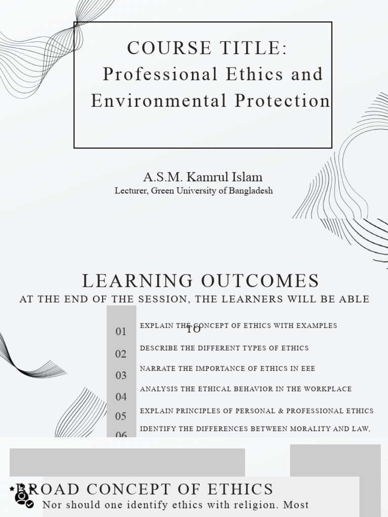 Broad Concepts of Ethics | PDF | Social Psychology