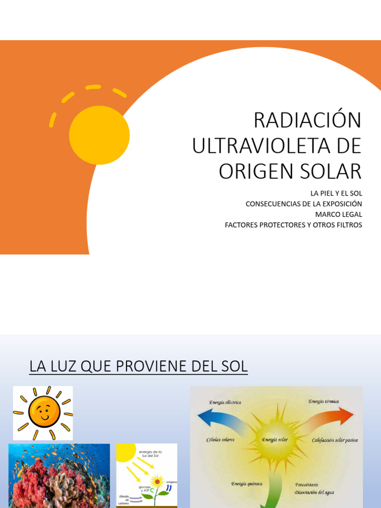 Protección Solar y Radiación UV | PDF | Ultravioleta | Piel