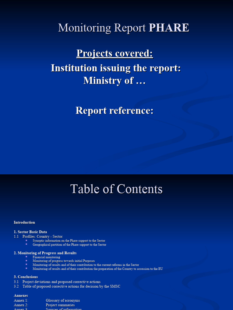Monitoring Report PHARE | PDF | Mediation