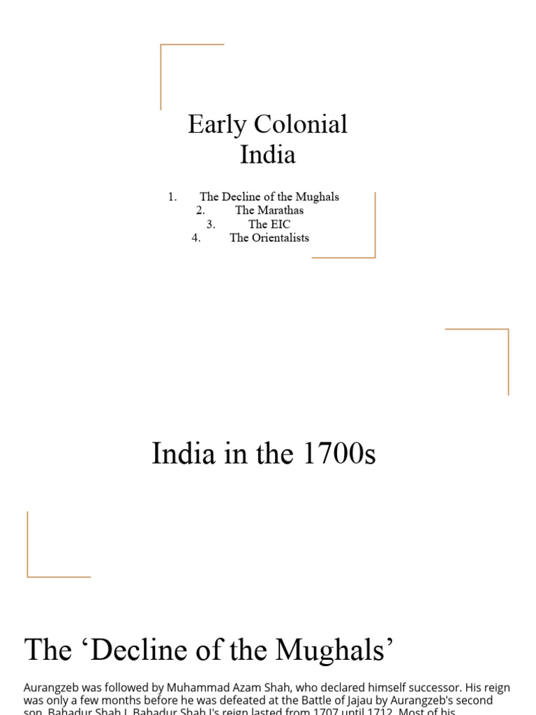 Early Colonial India | PDF | Mughal Empire