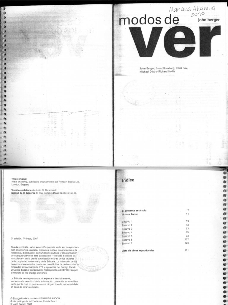 Berger Modos de Ver Cap 1 | PDF