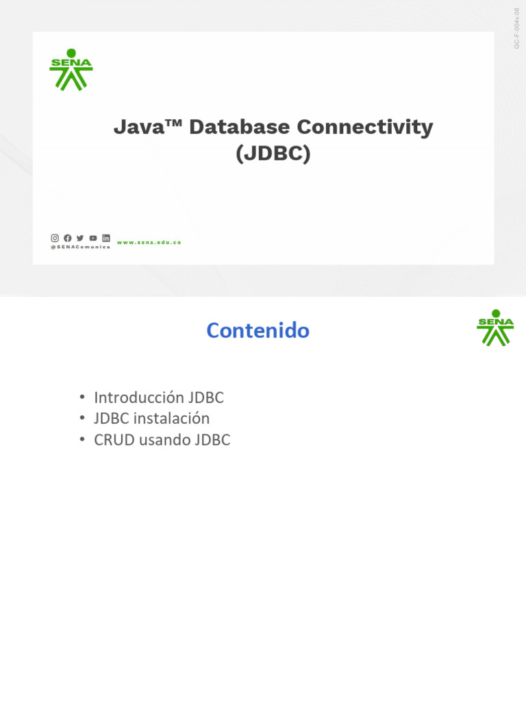 Guía de JDBC para Desarrolladores Java | PDF | SQL | Bases de datos