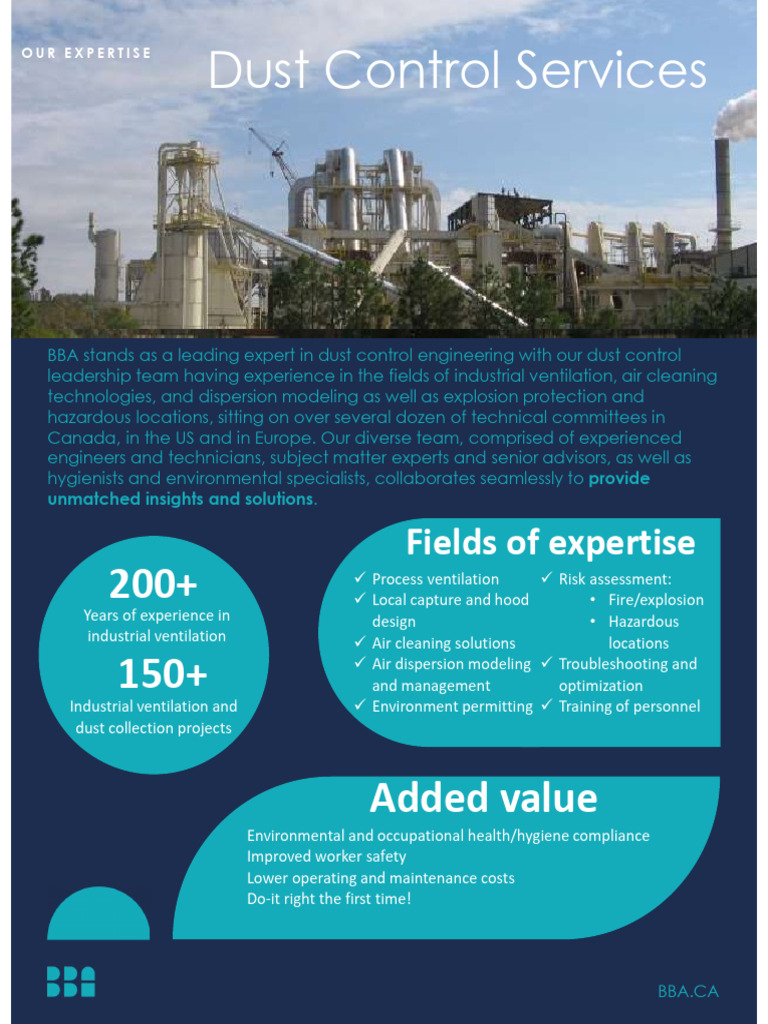 Dust Control One-Pager | PDF | Expert | Occupational Safety And Health