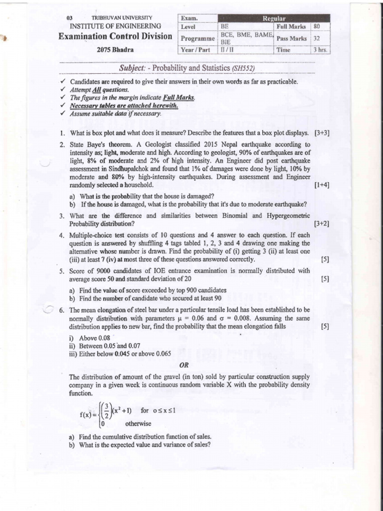 Probability and Statistics | PDF | Probability | Statistical Theory