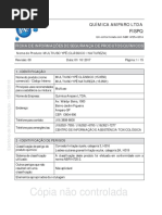 FDS (FISPQ) Alcool Etilico Hidratado Linex 46° | PDF | Etanol | Cloro