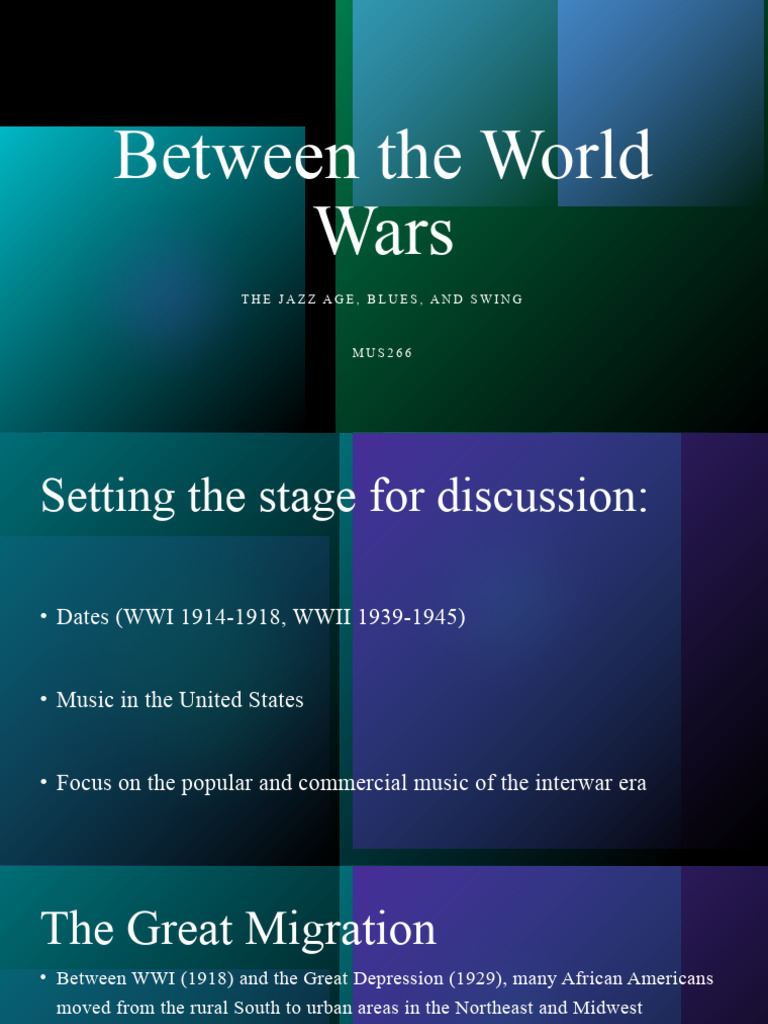 Between World Wars | PDF | Blues | Jazz