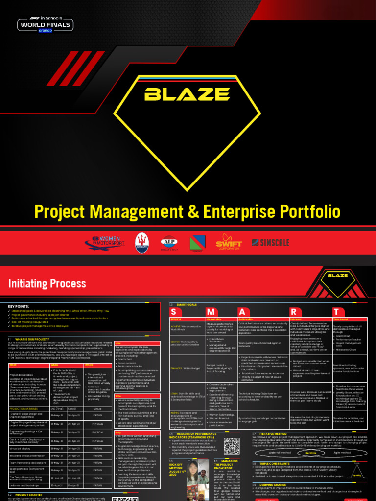 Enterprise and Project Management Sample Document Blaze | PDF | Project ...