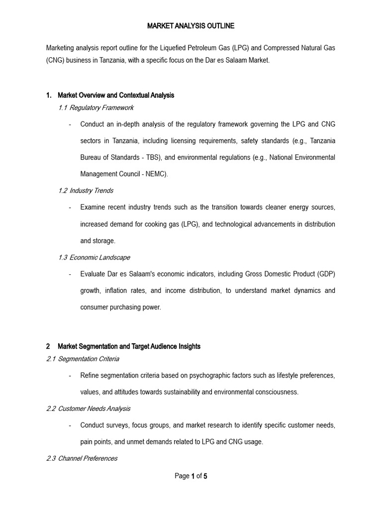 Market - Analysis Outline | PDF | Marketing Strategy | Marketing