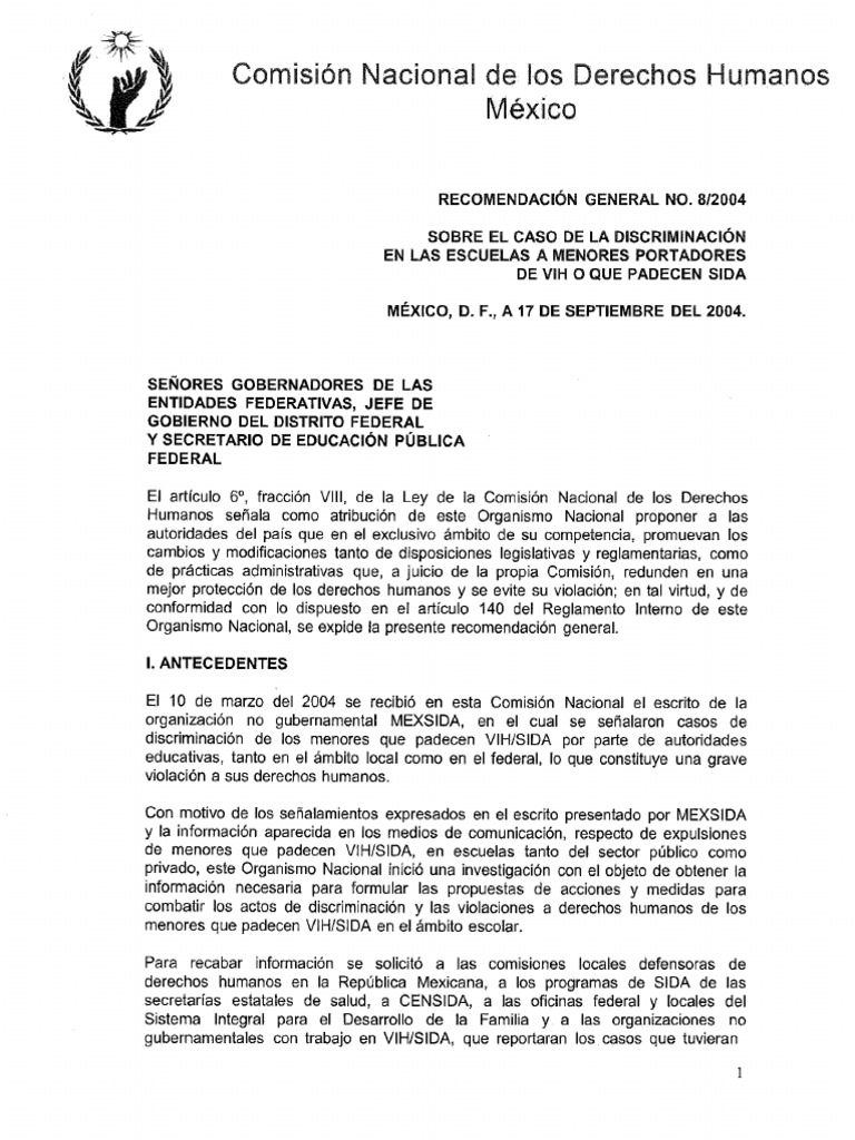 Recomendación CNDH 8-2024 | PDF