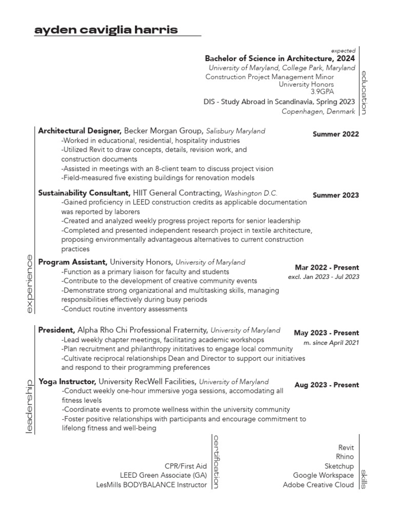 Ayden Harris Resume 24 | PDF