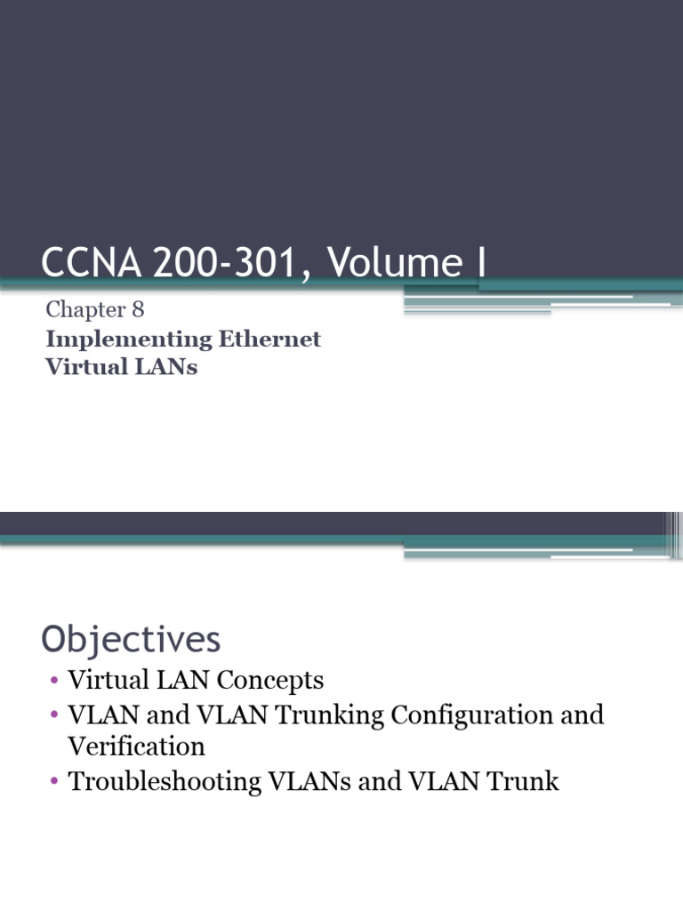 CCNA 200-301 Chapter 8 - Implementing Ethernet Virtual LANs | PDF | Computers