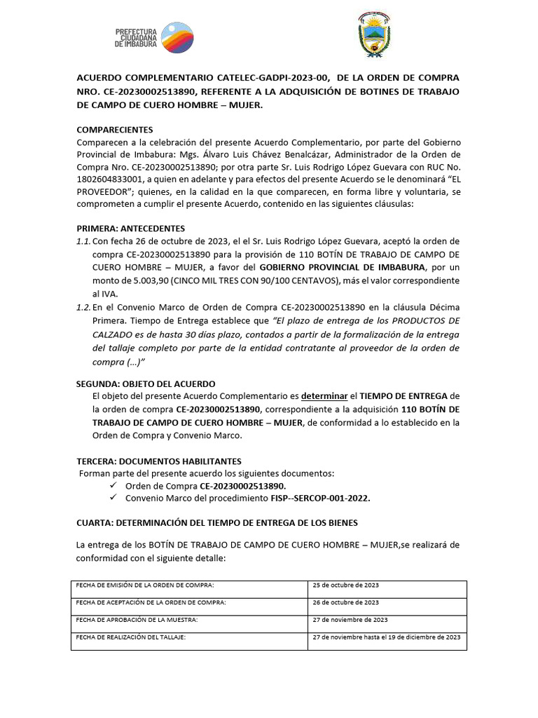 1 - ACUERDO COMPLEMENTARIO 90-Signed-1-Signed | PDF