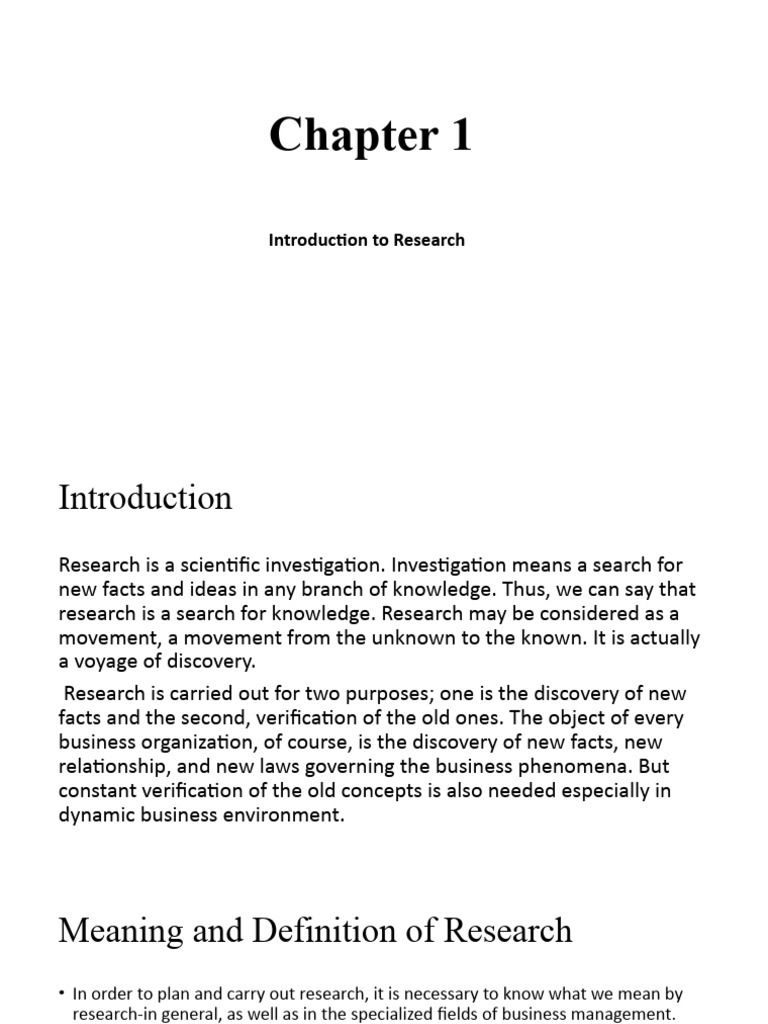 RM CH 1 | Download Free PDF | Sampling (Statistics) | Hypothesis