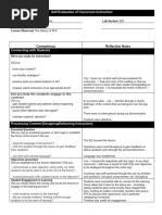 Reflection and Remarks Sample | PDF | Lesson Plan | Learning