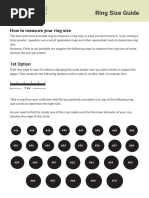 Ring Blank Length Sizing Guide | PDF | Nature