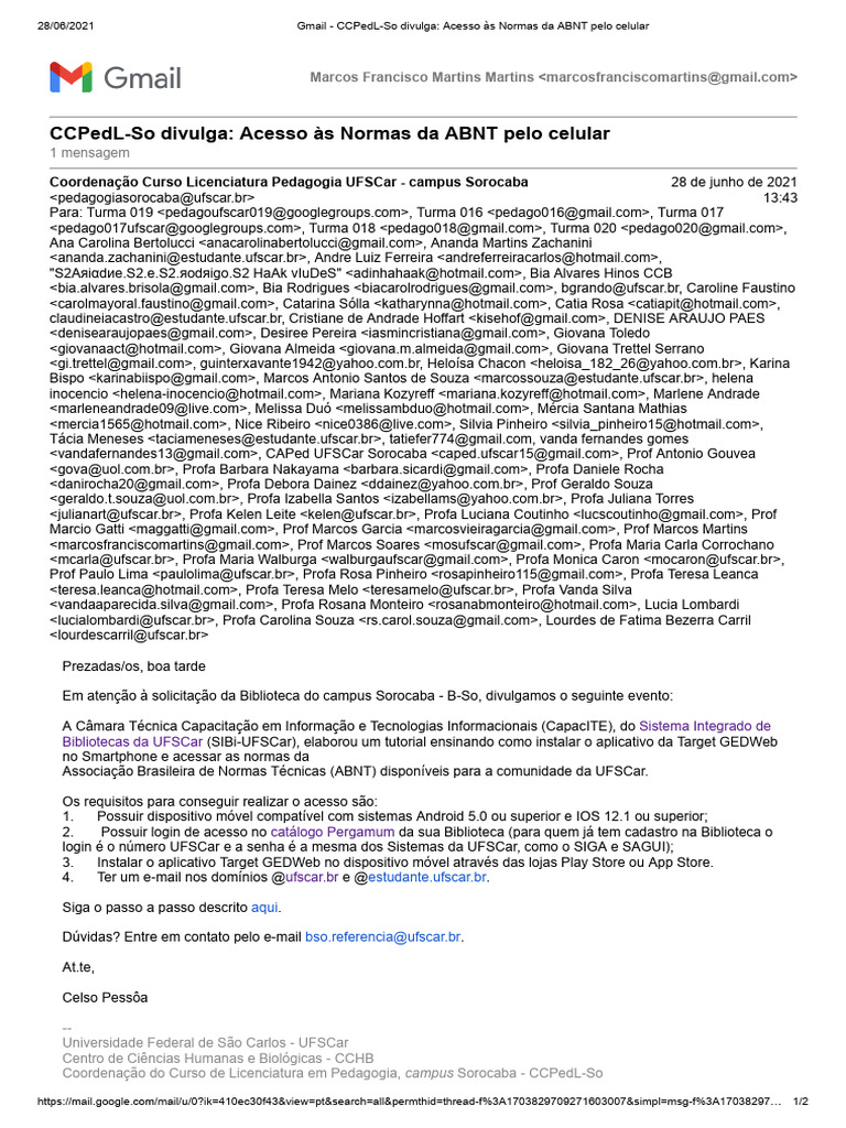 Acesso ABNT no Celular: Tutorial UFSCar | PDF | Aplicativo para celular ...