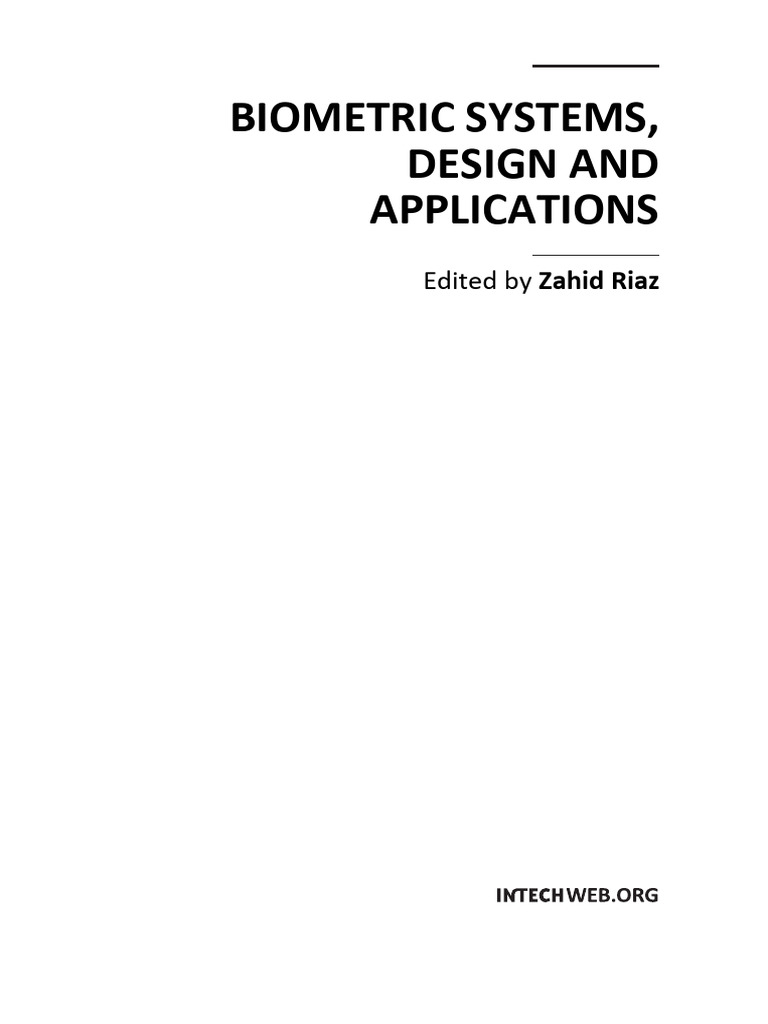 Biometric Systems Design And Applications Pdf Reliability