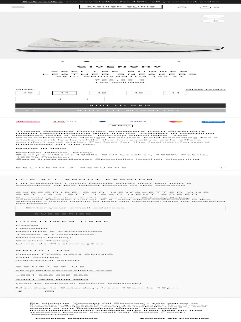 Givenchy Spectre Runner Sneakers | PDF